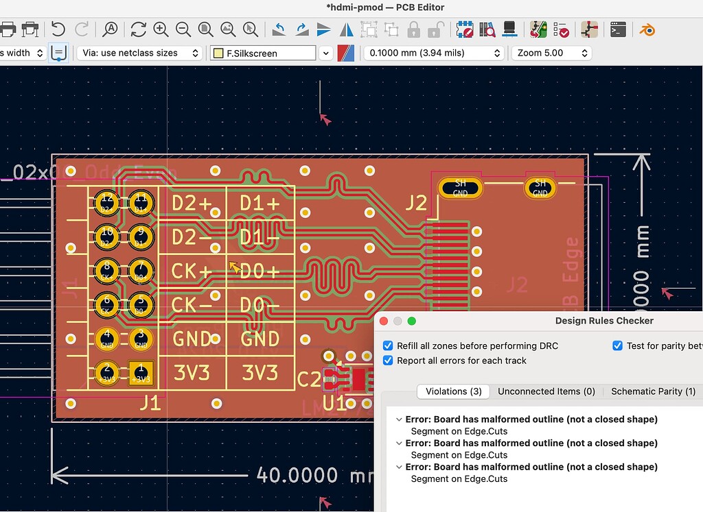 Custom Bridges & KiCad DRC - PCB Design Tools - AISLER Creative Community